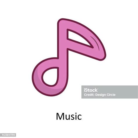음악 채워진 개요 아이콘 디자인 그림입니다 흰색 배경 Eps 10 파일의 미디어 제어 기호 곡선에 대한 스톡 벡터 아트 및 기타 이미지 Istock