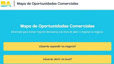 Un Mapa Interactivo Que Muestra Las Oportunidades Para Abrir Un Comercio Infobae