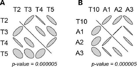 Ellipse Plots For The Results Of The Ld Contrast Tests A Region