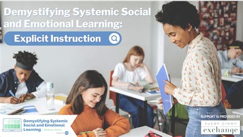 Demystifying Systemic Social And Emotional Learning Explicit Sel Instruction Casel