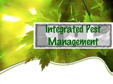 Integrated Pest Management Pptx Agriculture Industries