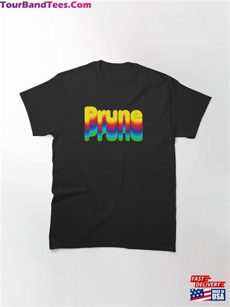 rainbow layers prune name label black classic t shirt tourbandtees