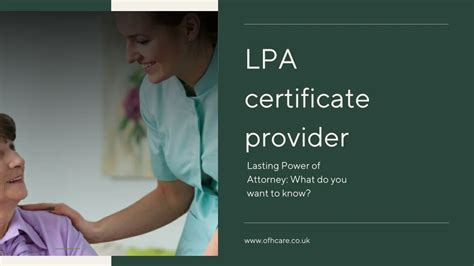 Ppt Lpa Certificate Provider Powerpoint Presentation Free Download Id 11361382