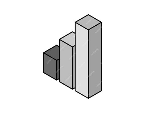 Premium Vector Graph Isometric Design Icon Vector Web Illustration 3d