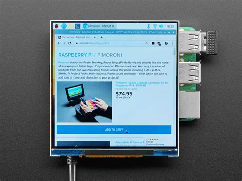 Pimoroni HyperPixel Square Hi Res Display For Raspberry Pi Raspberry Pi Raspberry Pi