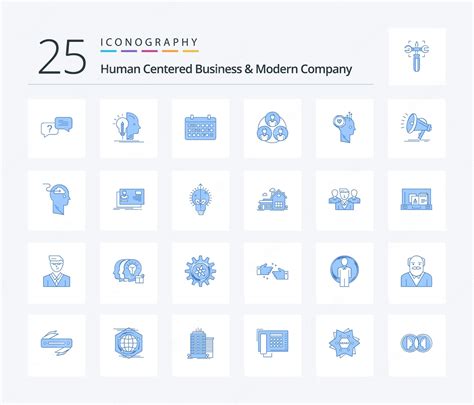 Premium Vector Human Centered Business And Modern Company 25 Blue