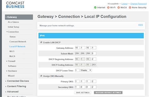 No Internet After Upgrading Comcast Business Gateway Modem Netgate Forum