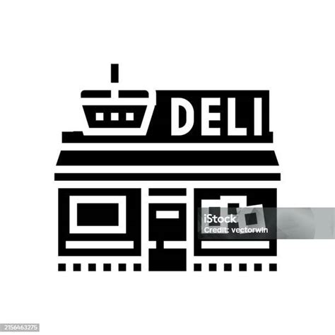 델리 길거리 음식 카페 글리프 아이콘 벡터 일러스트 레이 션 거리에 대한 스톡 벡터 아트 및 기타 이미지 거리 겨울 궁중팬 Istock