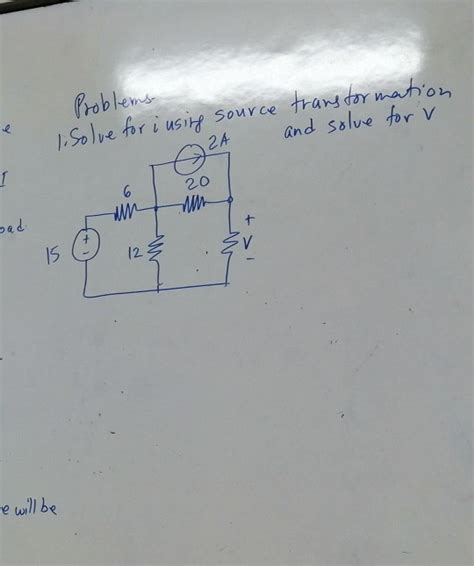 solved problems solve for i using source transformation 24