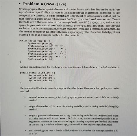Solved • Problem A Pa5ajava Writea Program That Can Prnta