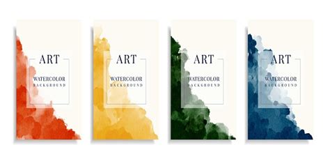 추상 수채화 예술 배경 다채로운 페인트 스플래시 와 그레인지 스타일의 텍스트 프레임 반점 배너 포스터 카드 착륙 소셜 미디어