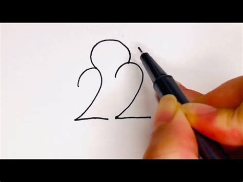 How To Draw Bird From Numbers 22 Very Easy YouTube Bird Drawings Easy Elephant Drawing