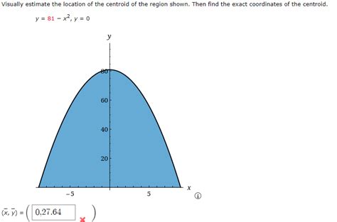 Solved Visually Estimate The Location Of The Centroid Of The Chegg Com
