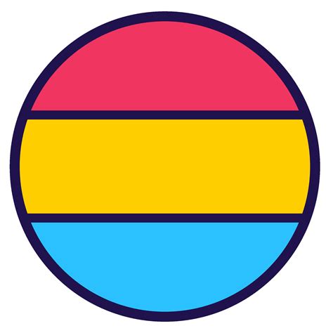 Pansexual Lgbt Pride Flag Festive Circle Badge 26298277 Vector Art At Vecteezy