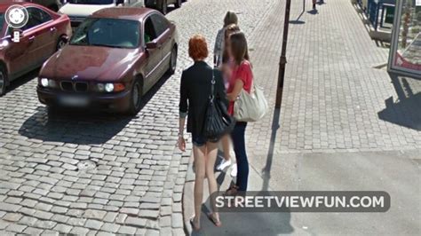 Long Legged Redhead Streetviewfun