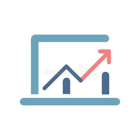 Icon For Upward Trend Analysis Stock Illustration Illustration Of