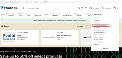 Click On My Account Order History And Reorder
