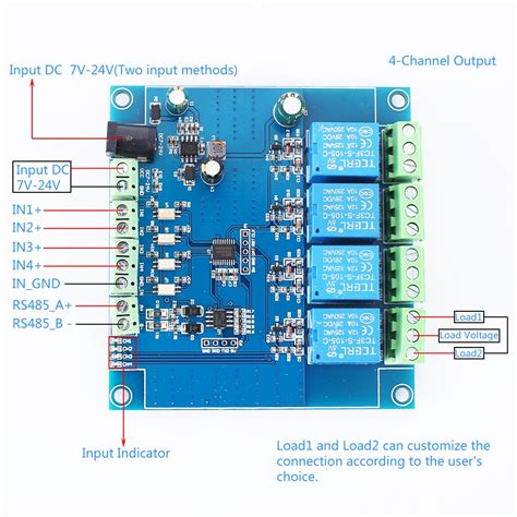 Channel Modbus Relay Module Modbus RTU Switch RS TTL Controller