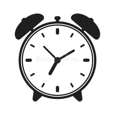 Alarm Clock Icon Vector Retro Alarm Clock Stock Vector Illustration