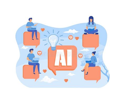 People Chatting With Ai Chat Bot And Get Smart Solution Artificial