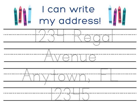 Learn To Write Your Address Practice Writing Worksheet Letter Worksheets Library