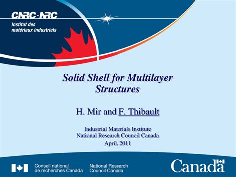 Pdf Solid Shell For Multilayer Structures