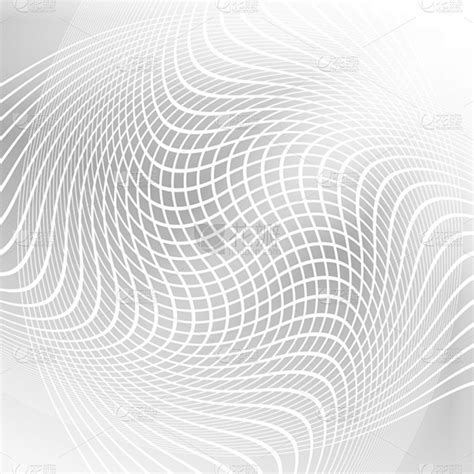 弯曲变形线形状矩形的灰色背景