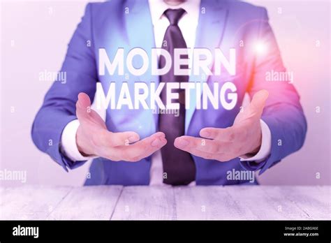 Conceptual Hand Writing Showing Modern Marketing Concept Meaning