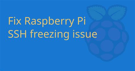 Fix Raspberry Pi SSH Freezing Issue John Pili