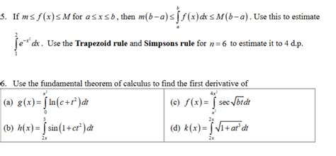 Solved Use The Fundamental Theorem Of ﻿calculus To ﻿find The