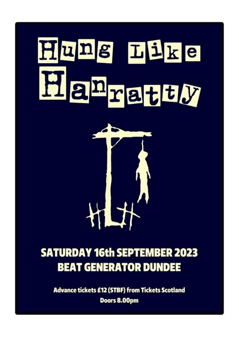 Hung Like Hanratty Sat The 16th Of Sep