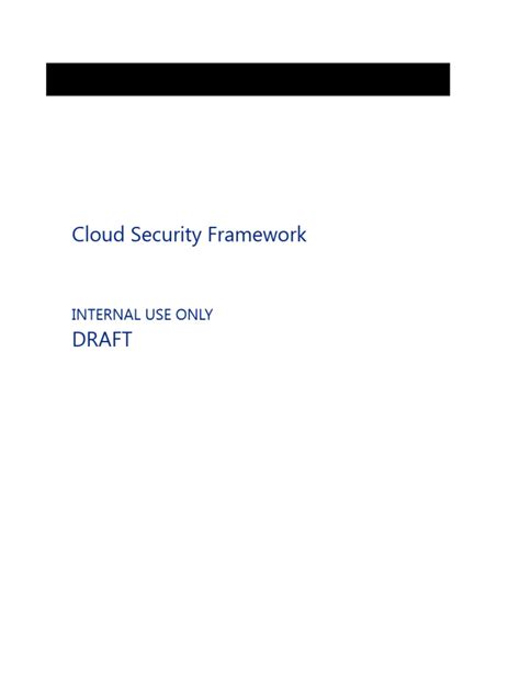 Cloud Security Assessment Framework Pdf Information Security
