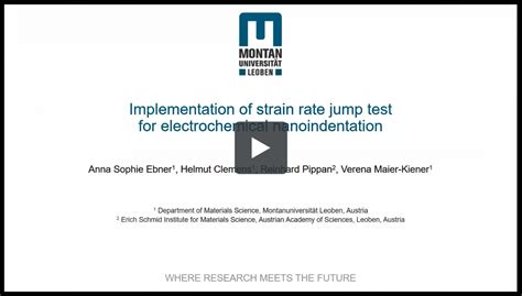 Anna Ebner Implementation Of Strain Rate Jump Test For Electrochemical Nanoindentation Kla