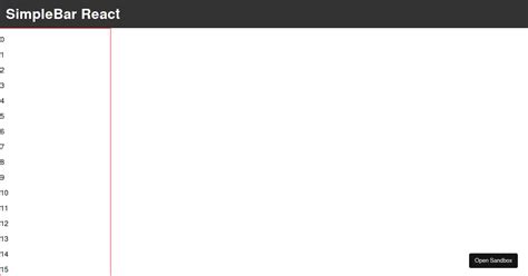 Simplebar React Examples CodeSandbox