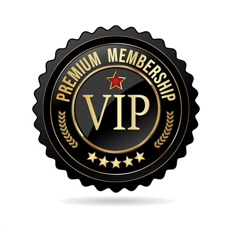 Vip Premium Membership Golden Badge On White Background 12767004 Vector