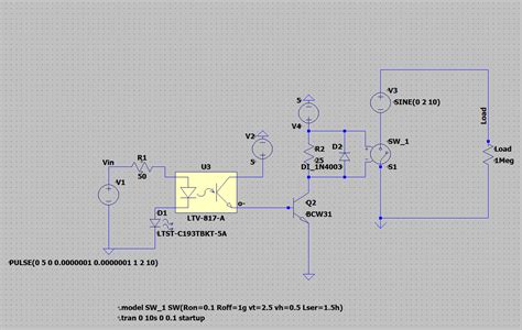 pcb design is this ltspice simulation of arduino s command for relay