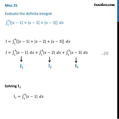 Definite Integral X 1 X 2 X 3 Dx From 1 To 4 Teachoo