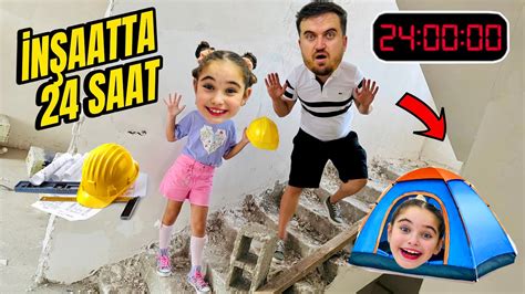 Elİf Sİnem İnŞaatta 24 Saat Çadir Kurduk BekÇİye Yakalandik