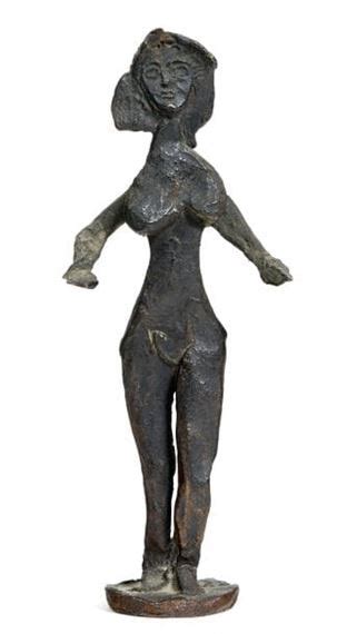 Apeles Fenosa Standing Nude Woman With Folded Arms Mutualart