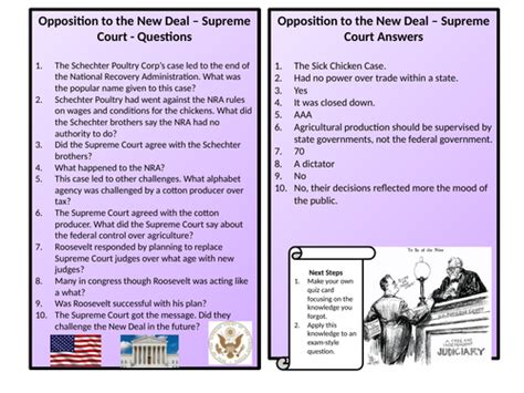 Igcse Usa 1918 1941 Quiz Cards Full Set Covering All Five Chapters