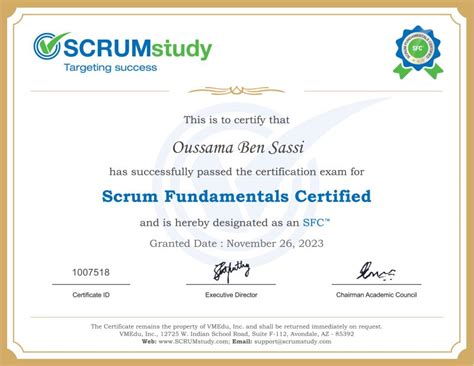 Earned Scrum Fundamentals Sfc Certification Osama Ben Sassi Posted On The Topic Linkedin