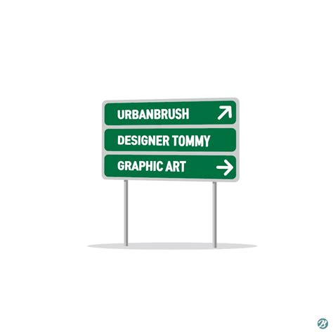 도로 표지판 일러스트 Ai 무료다운로드 Free Road Sign Vector 어반브러시