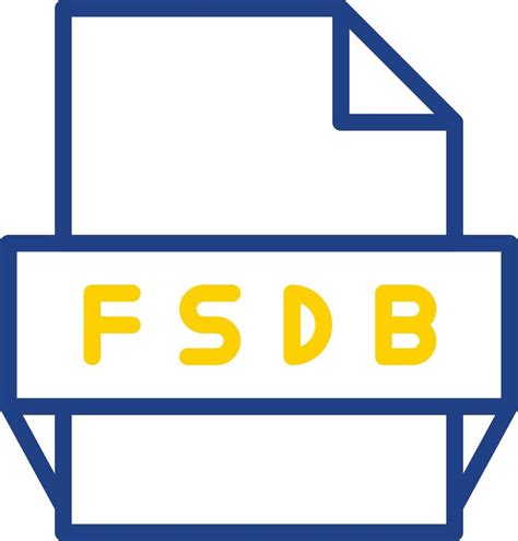 Fsdb File Format Icon 15990759 Vector Art At Vecteezy