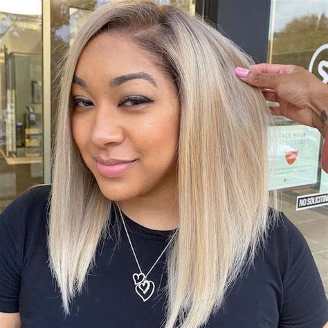 Above Shoulder Length Blonde Hair