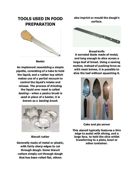 What Are The Tools Used In Food Processing
