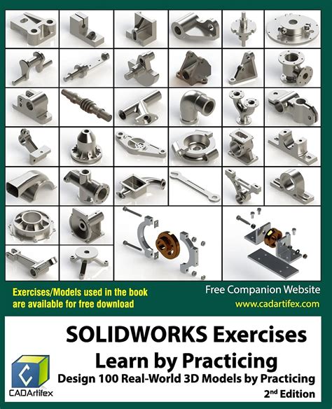 Mua Solidworks Exercises Learn By Practicing Learn To Design 3d