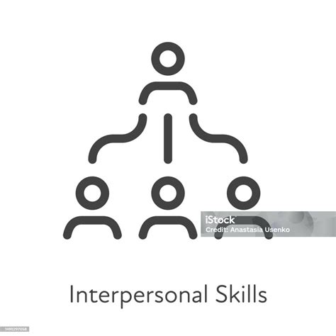 개요 스타일 Ui 아이콘 비즈니스 컬렉션을 위한 소프트 스킬 벡터 검정 선형 그림입니다 대인 관계 기술 격리된 비즈니스 구조에 직원이 있는 관리자 기업 교육을 위한 설계