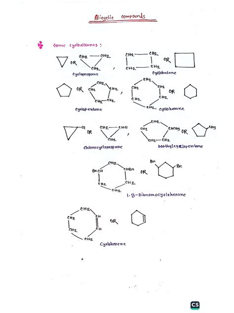 Alicyclic Compounds Pdf