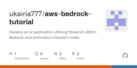 Github Ukairia777aws Bedrock Tutorial Develop An Ai Application Utilizing Streamlit Awss
