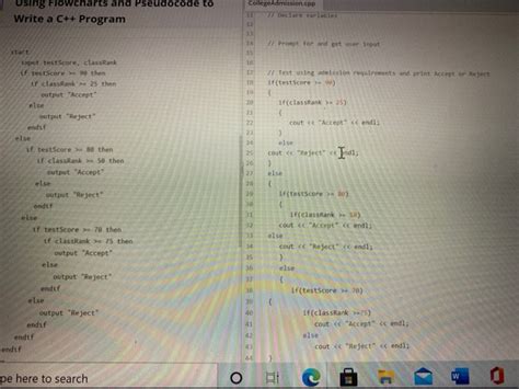 Solved Using Flowcharts And Pseudocode To Write A C Program